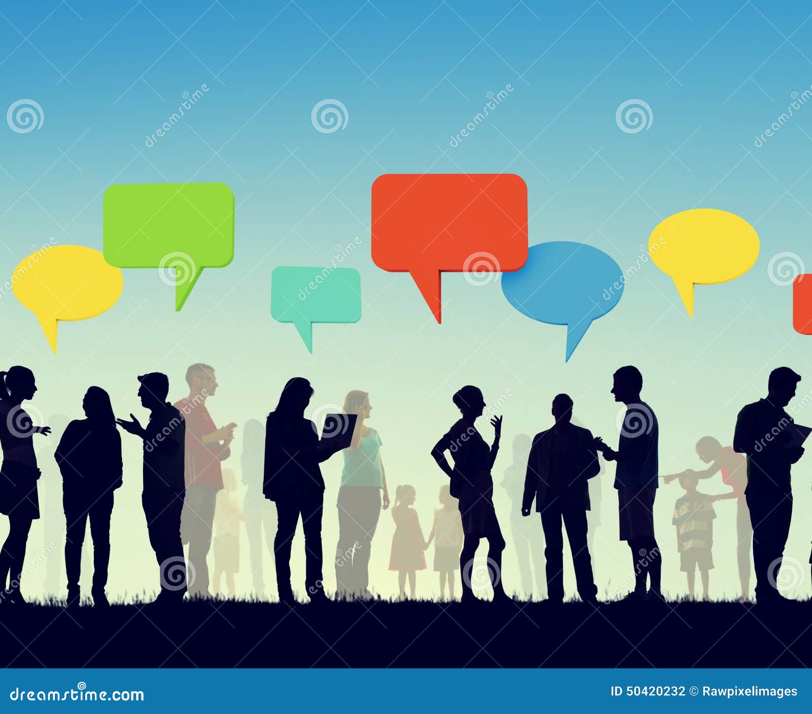 Community Business Team Digital Communication Concept Stock ...