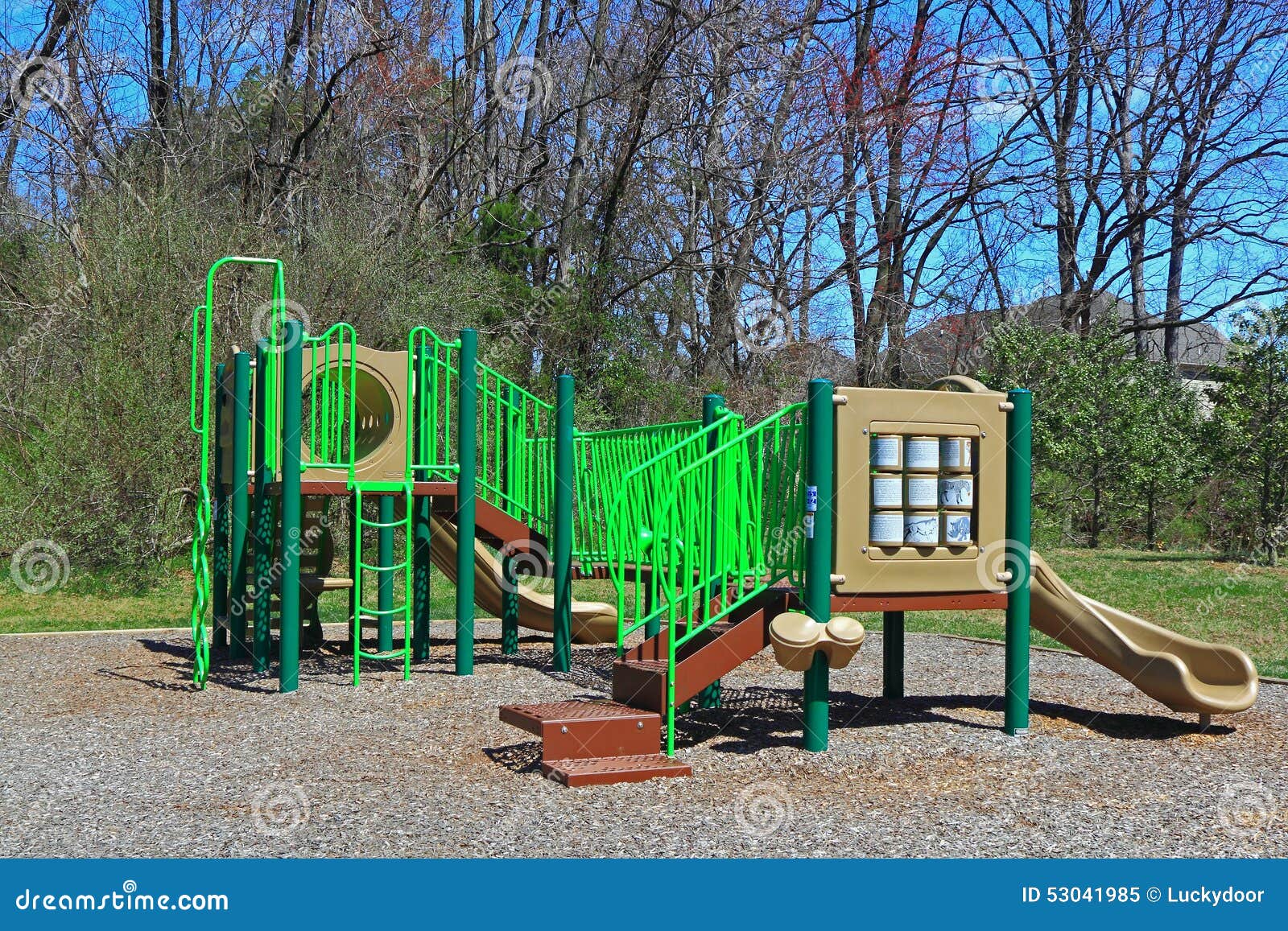 Community Children Playground Stock Image - Image of town, area: 53041985