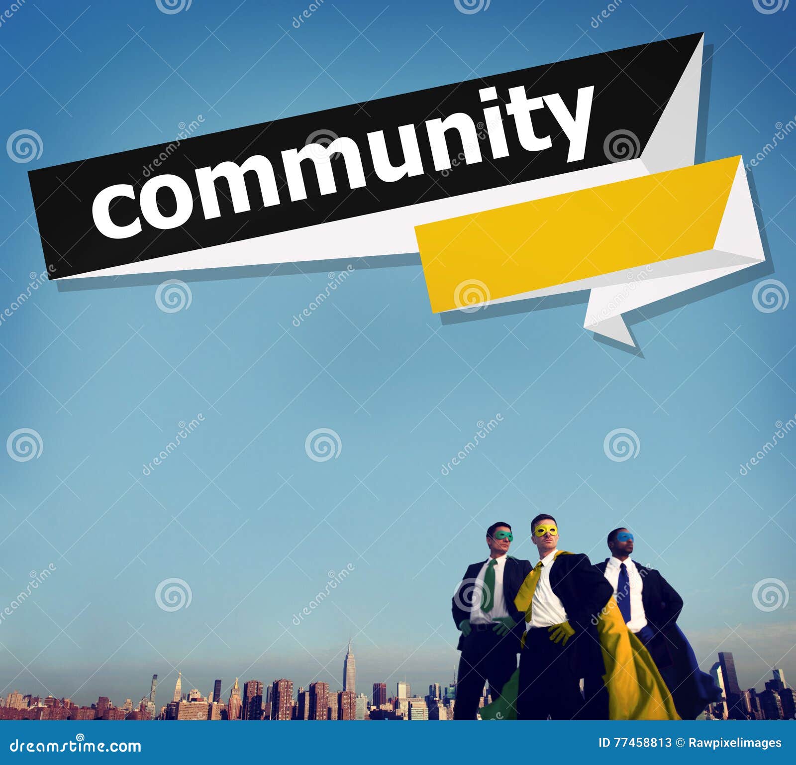 Community Citizen Connection Group Network Concept Stock Image - Image ...
