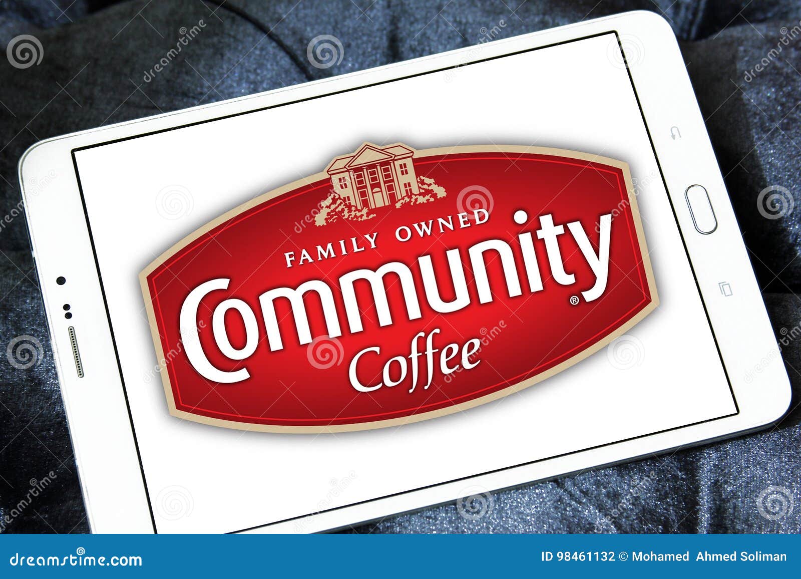 Community coffee logo editorial photography. Image of business - 98461132