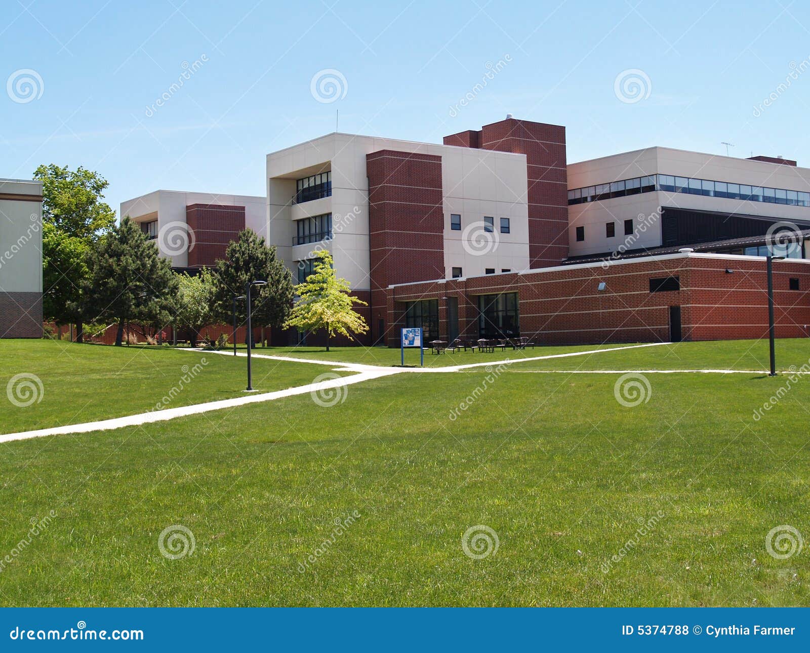 Community college exterior stock photo. Image of brick - 5374788