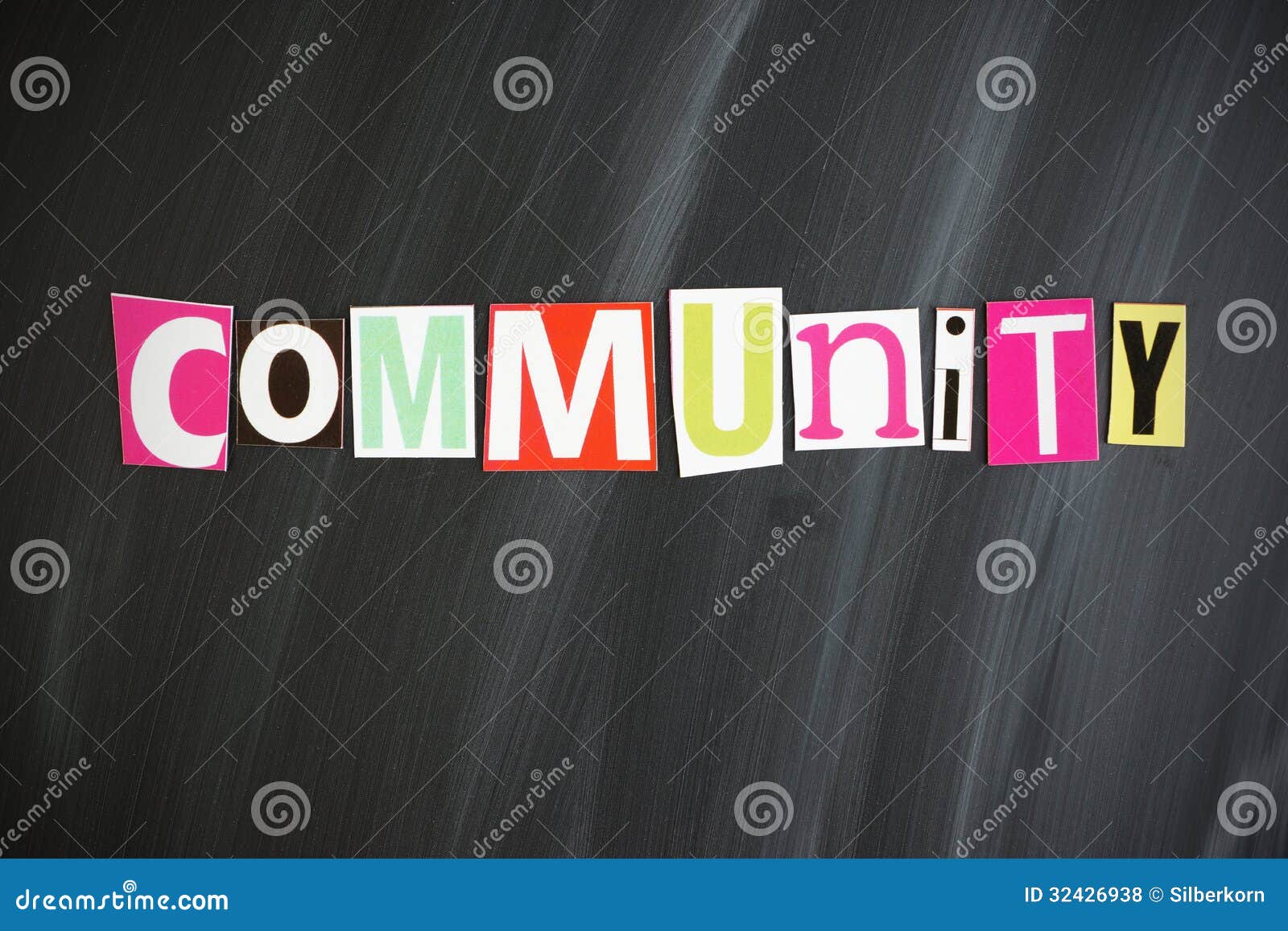 COMMUNITY stock photo. Image of gray, magnets, message - 32426938
