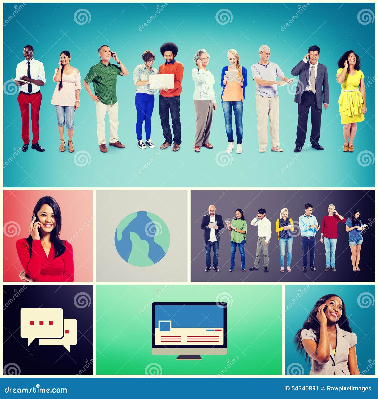 Community Communication Networking Technology Content Concept Stock ...