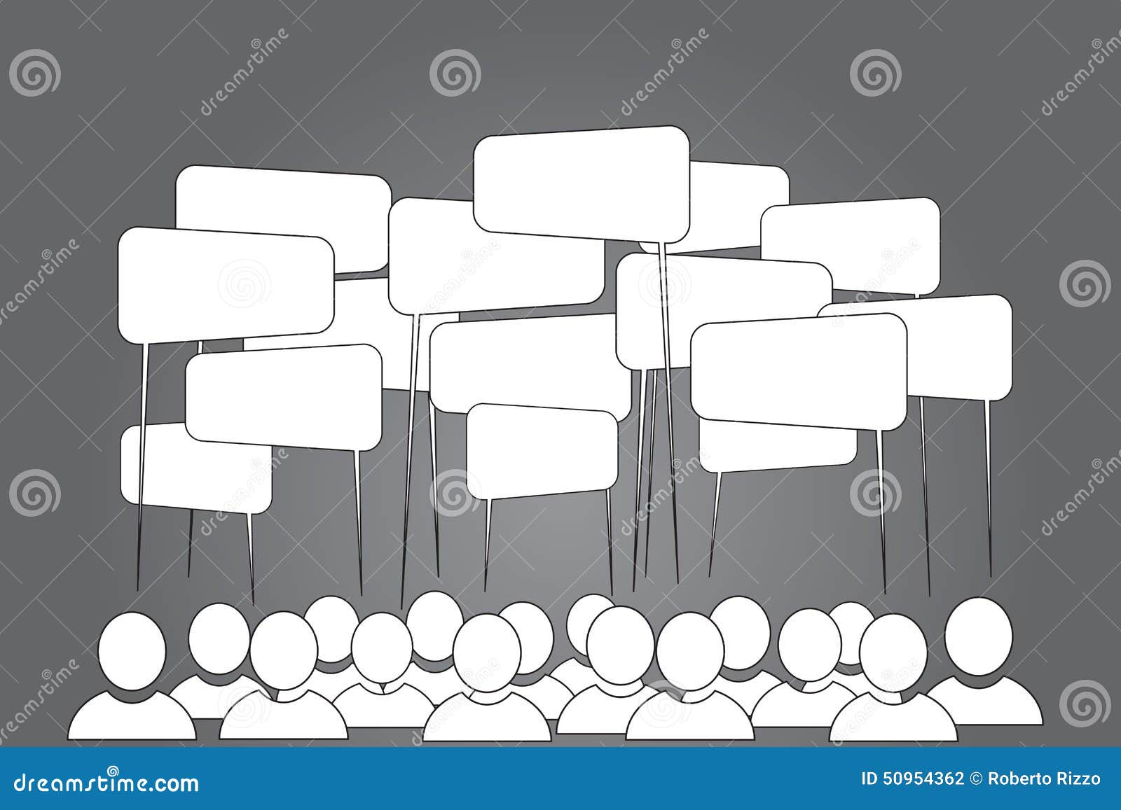 Community Concept With Colored People Pictograms Cartoon Vector ...