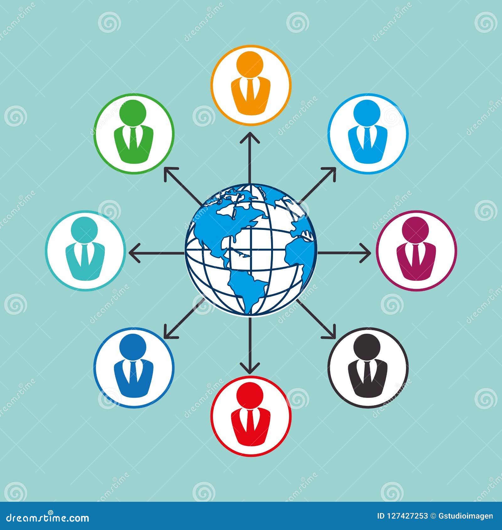 Community with Connect People Stock Vector - Illustration of connecting ...