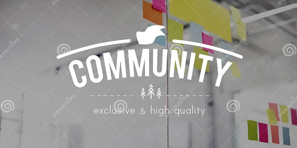 Community Connection Network Togetherness Concept Stock Image - Image ...