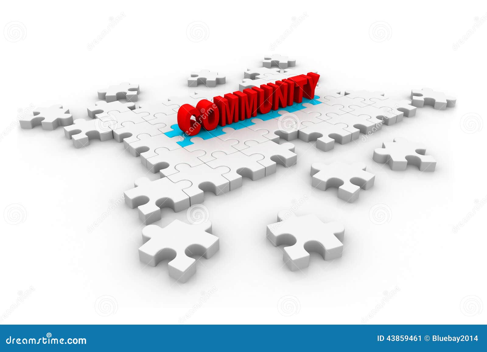 Community Connection - Puzzle Stock Illustration - Illustration of ...