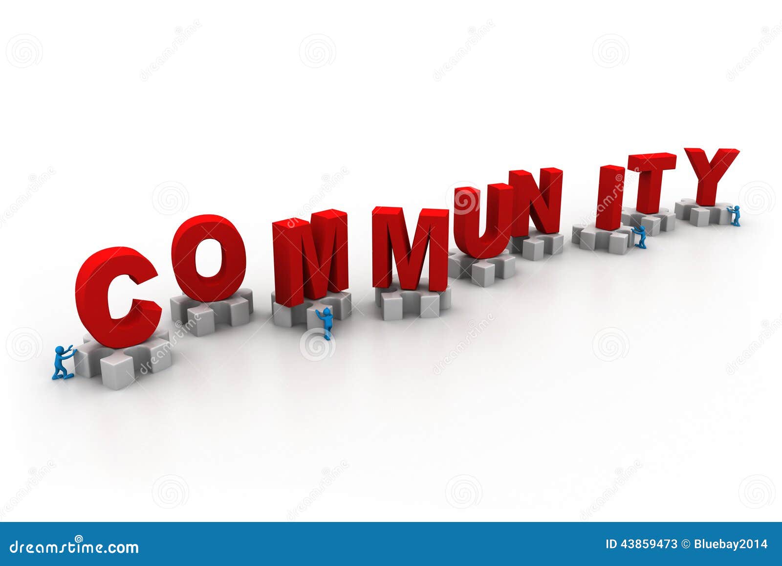 Community Connection - Puzzle Stock Illustration - Illustration of ...