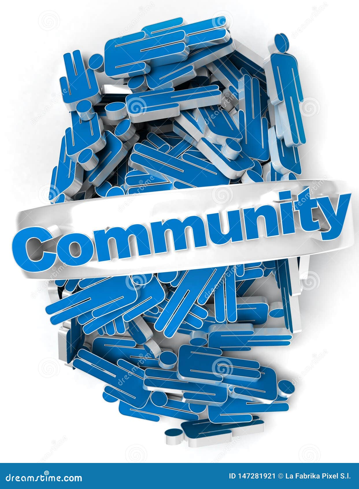 Community stock illustration. Illustration of rendering - 147281921
