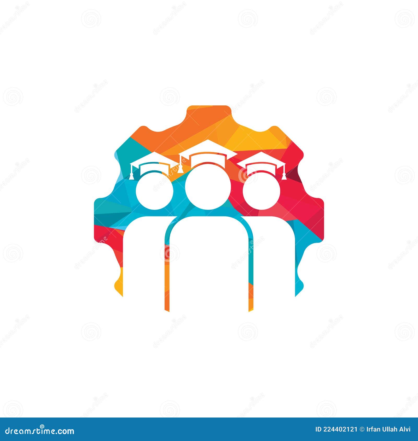 Student Gear Vector Logo Template. Graduation Engineer Logo Symbol or ...