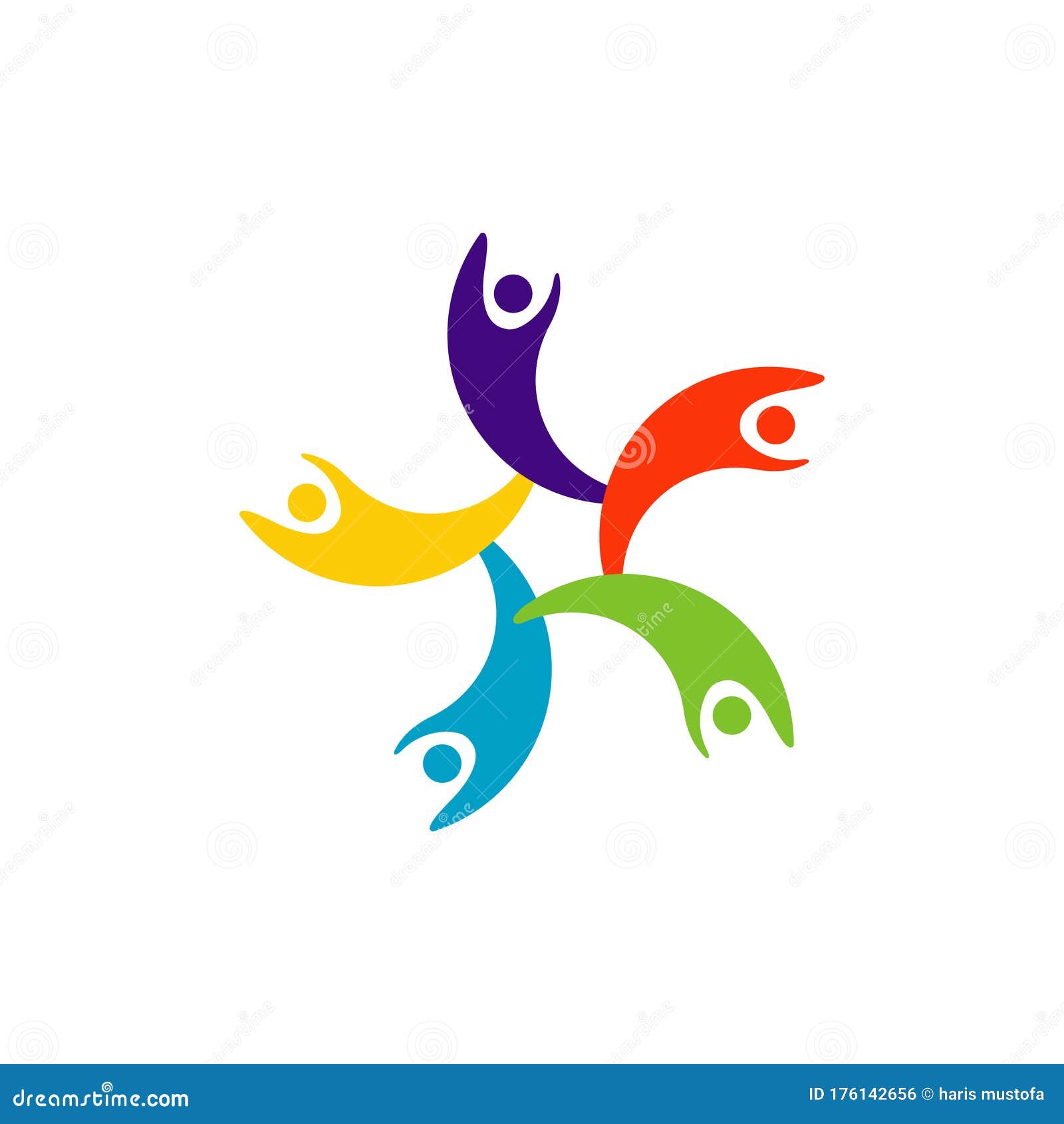 Community Graphic Design Template Vector Isolated Stock Vector ...