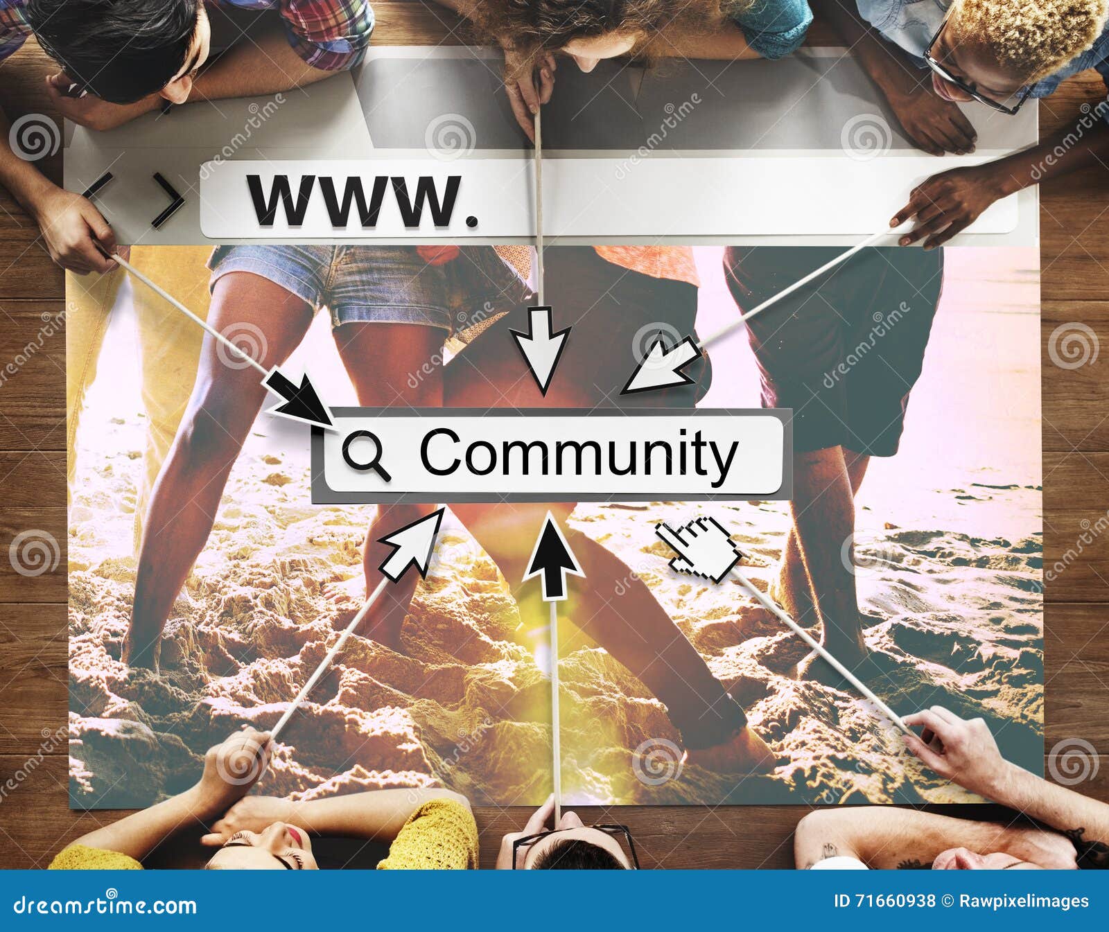 Community Group Website Web Page Online Technology Concept Stock Photo ...
