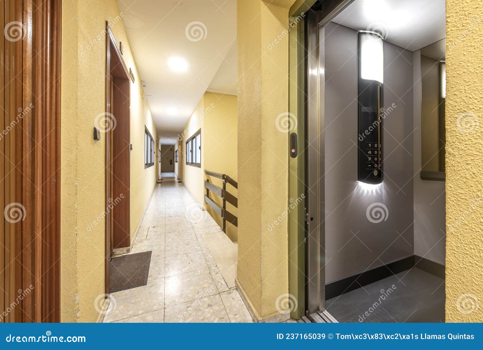 Community Hallway in the Staircase of an Apartment Building at the ...
