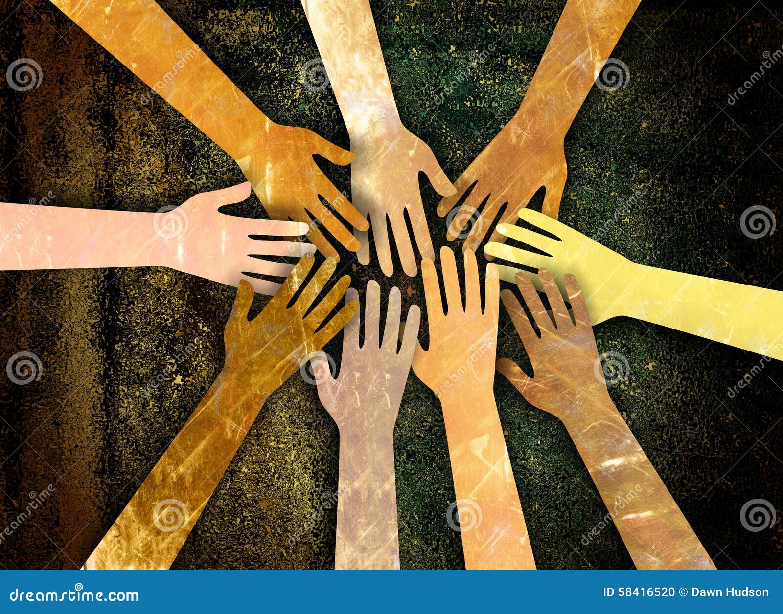 Community of Hands stock illustration. Illustration of group - 58416520