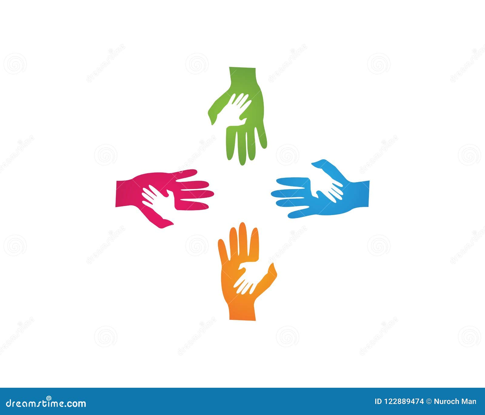 Community Hands logos stock vector. Illustration of business - 122889474