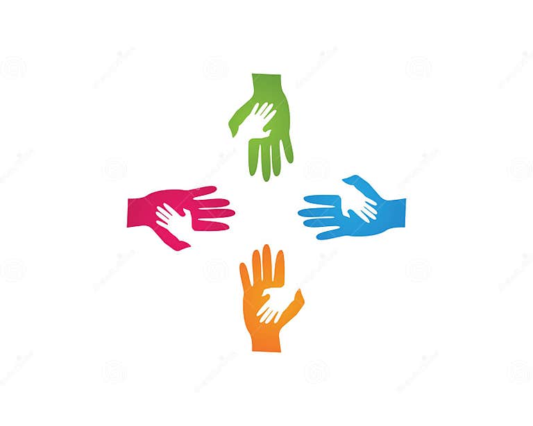 Community Hands logos stock vector. Illustration of business - 122889474