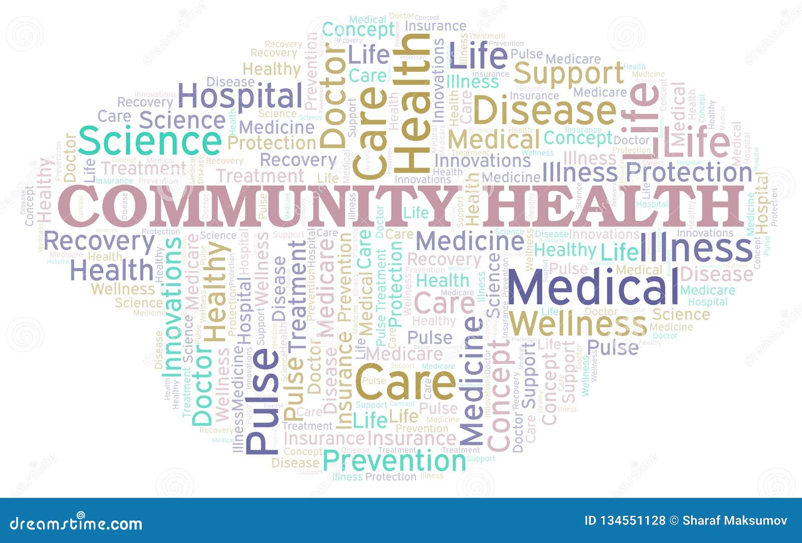 Community Health Word Cloud Stock Illustration - Illustration of ...