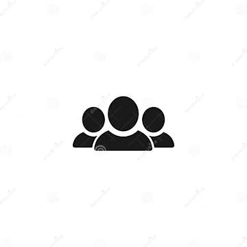 Community Icon. Group People Isolated on White Stock Illustration ...