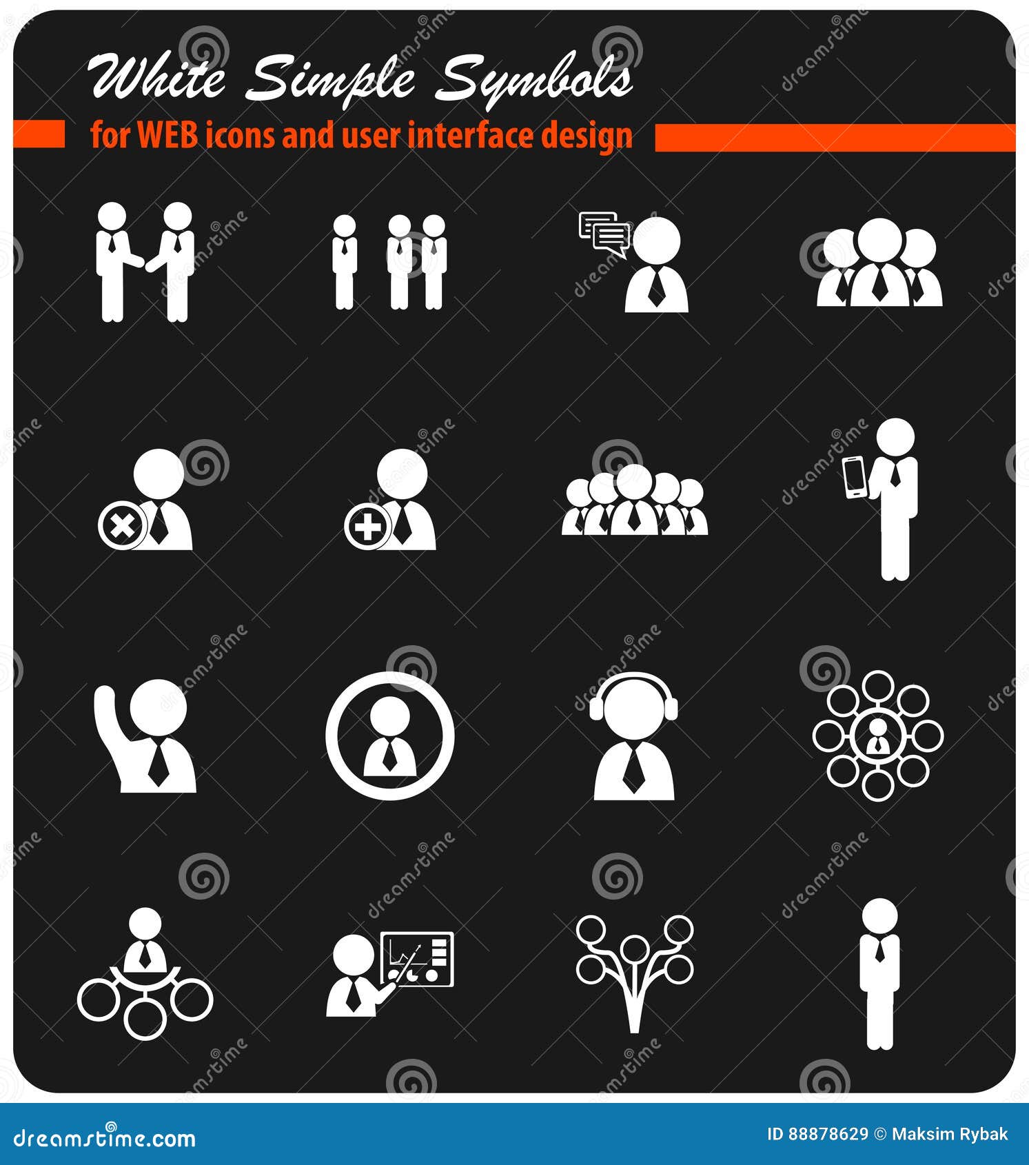 Community icon set stock illustration. Illustration of social - 88878629