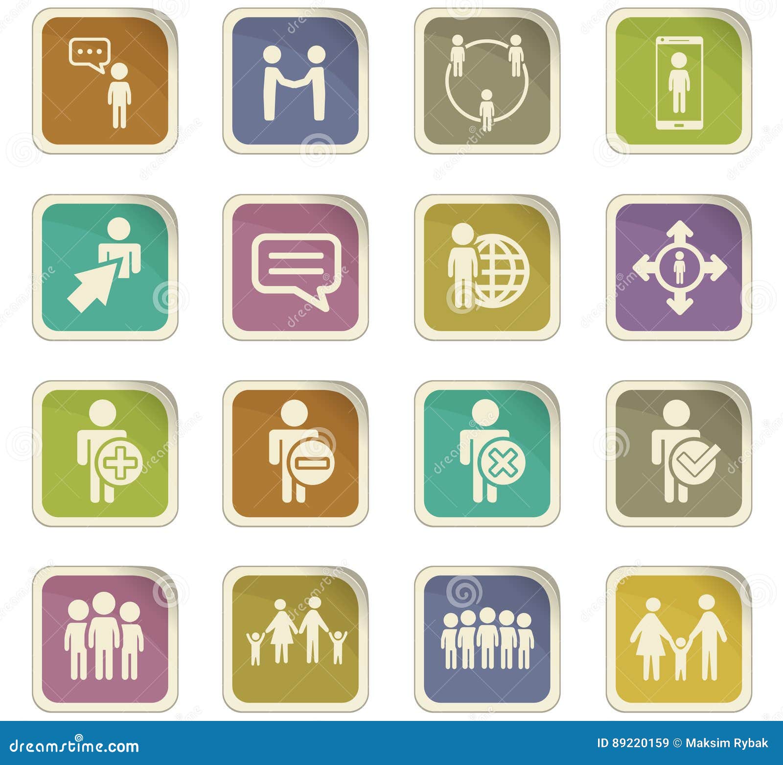 Community icon set stock illustration. Illustration of cooperation ...