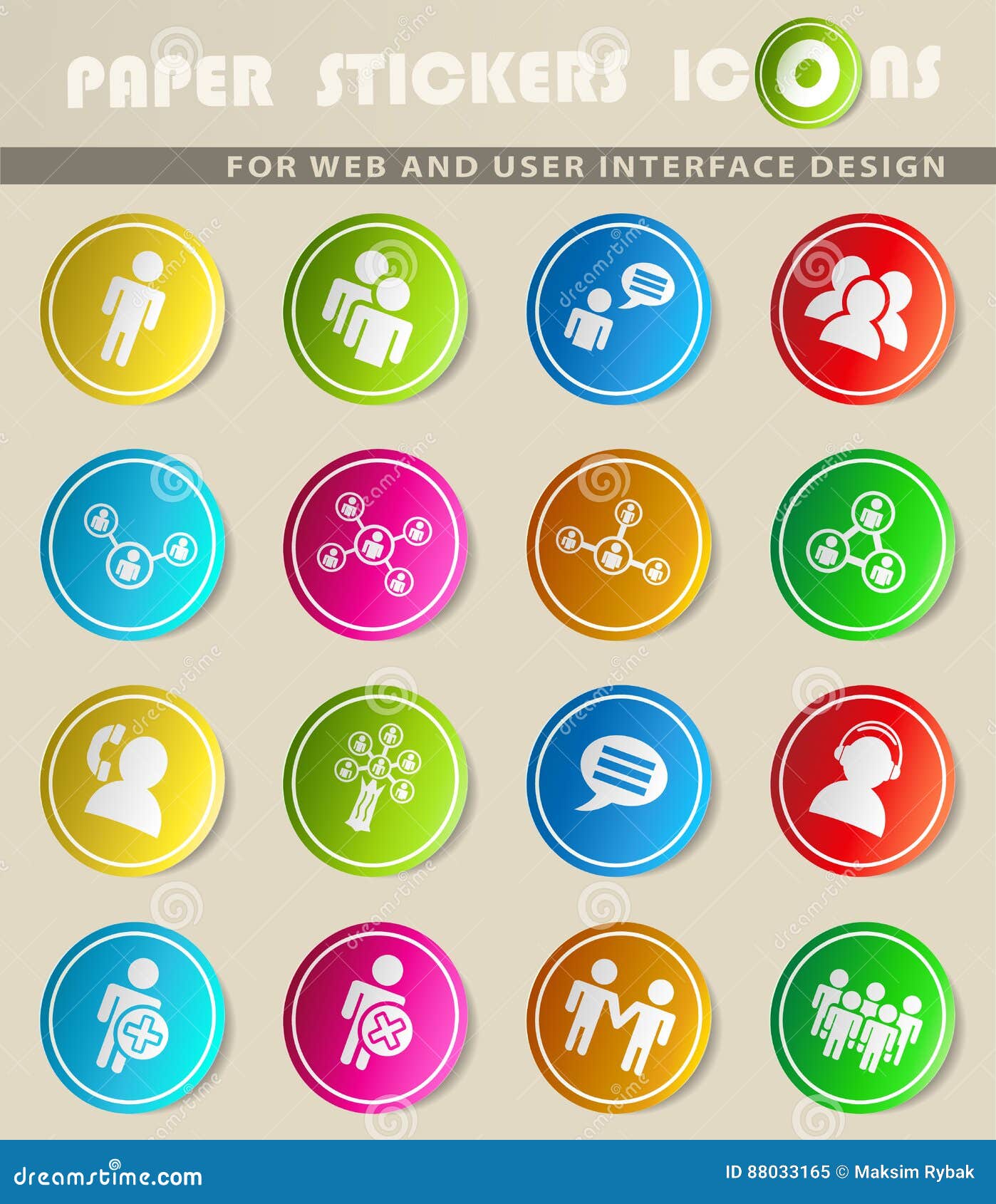 Community icon set stock vector. Illustration of networking - 88033165