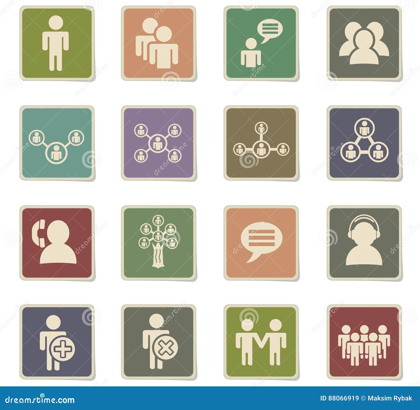 Community icon set stock vector. Illustration of diversity - 88066919