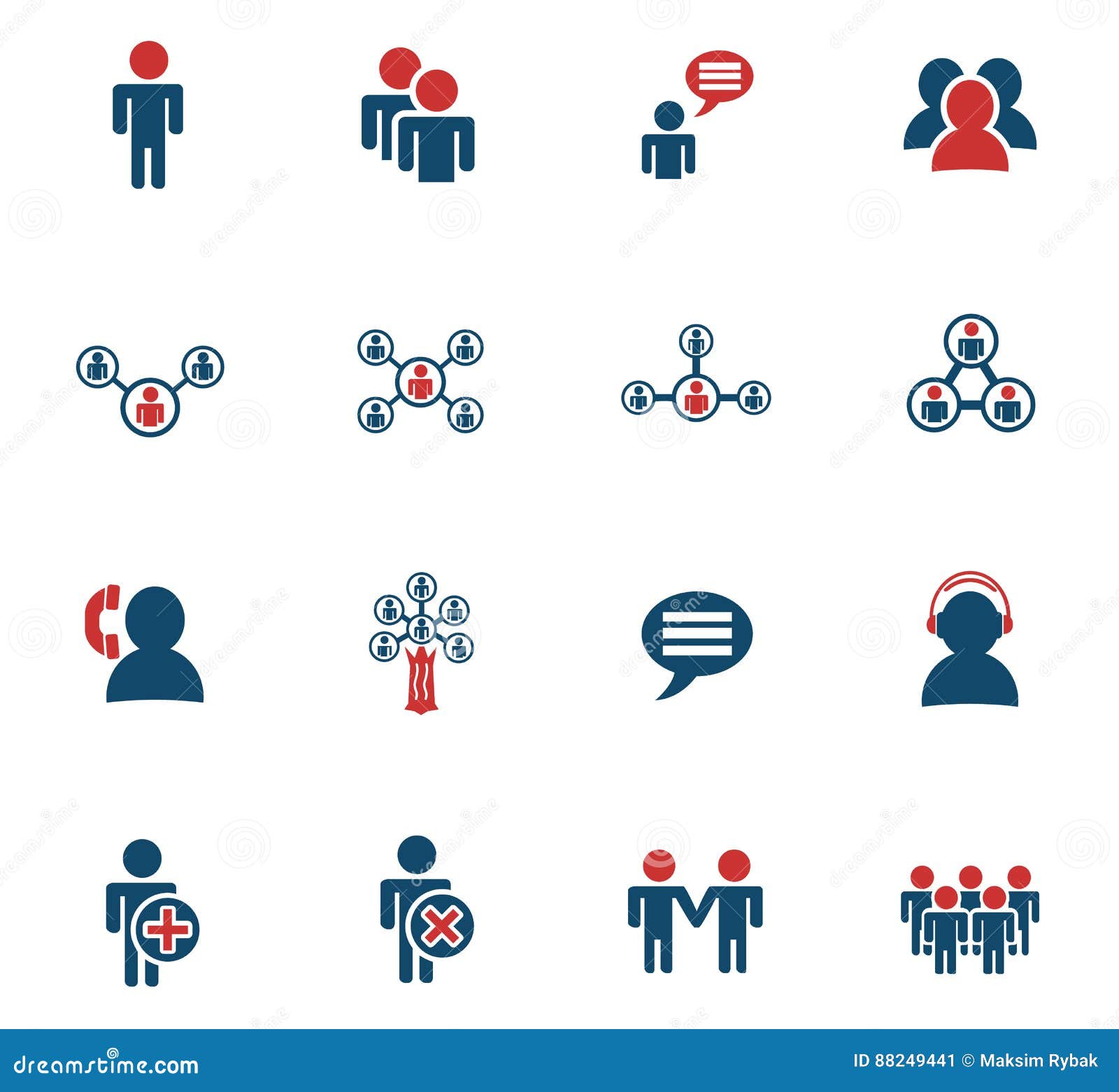Community icon set stock vector. Illustration of internet - 88249441