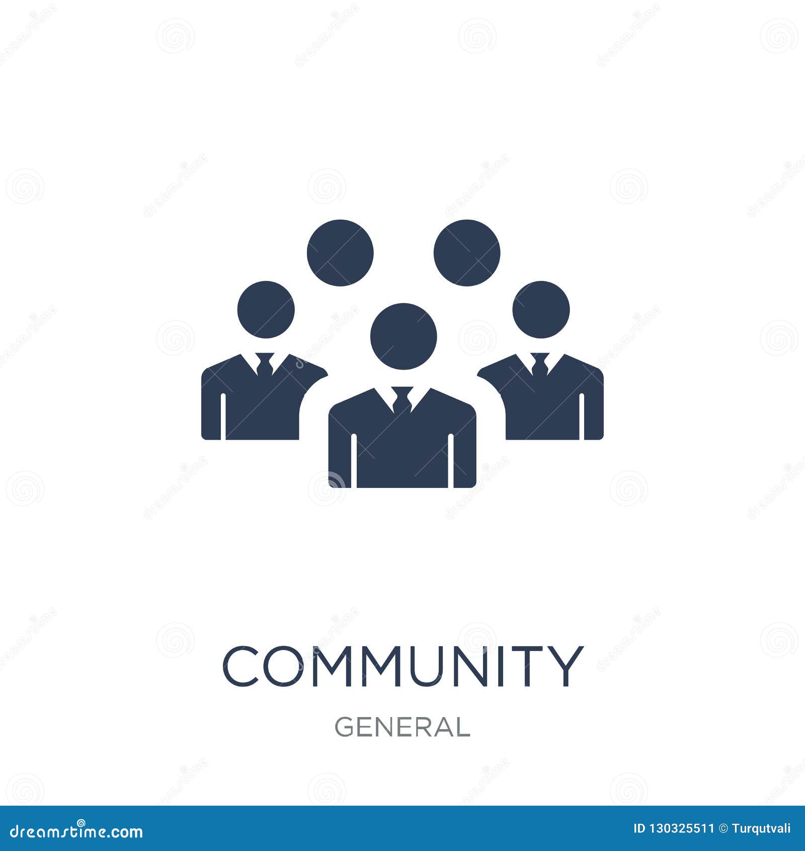 Community Icon. Trendy Flat Vector Community Icon on White Background ...