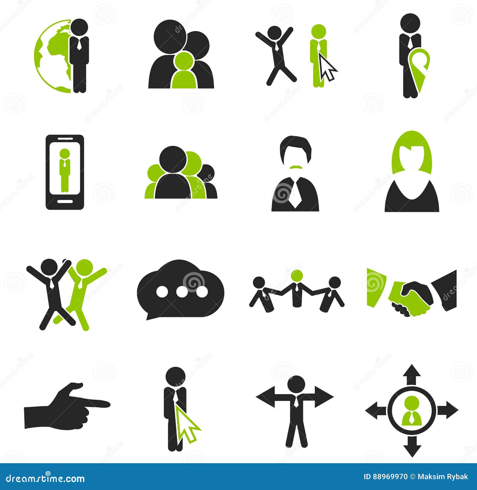 Community icons set stock illustration. Illustration of pictogram ...