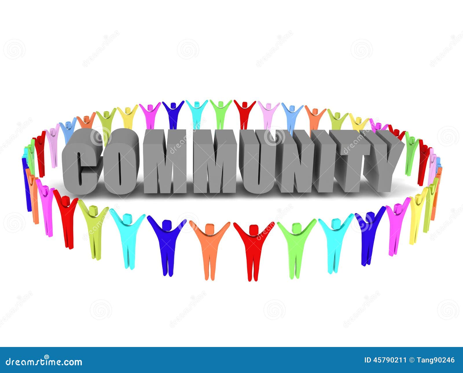 Community stock illustration. Illustration of colorful - 45790211
