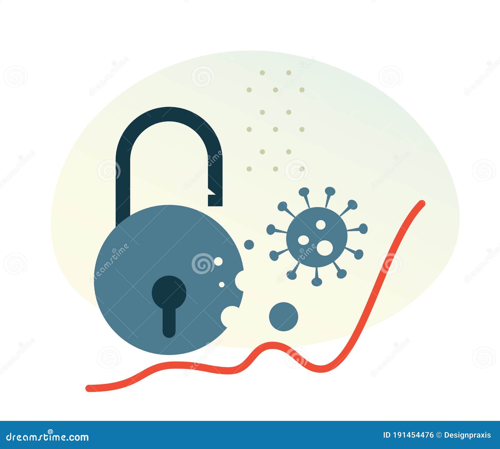 Community Lockdown - Unlock Process - Illustration Stock Vector ...