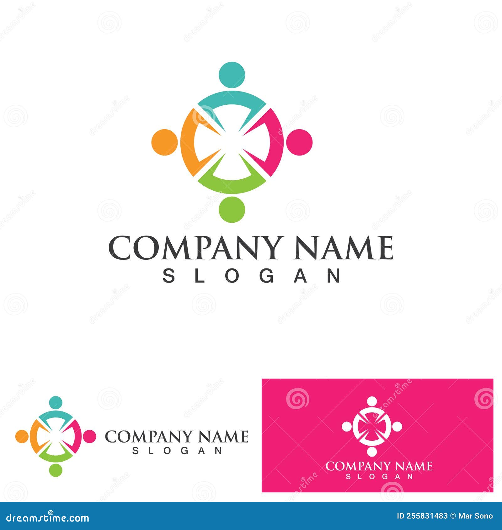 Community Logo Design Template for Teams or Groups.network and Social ...