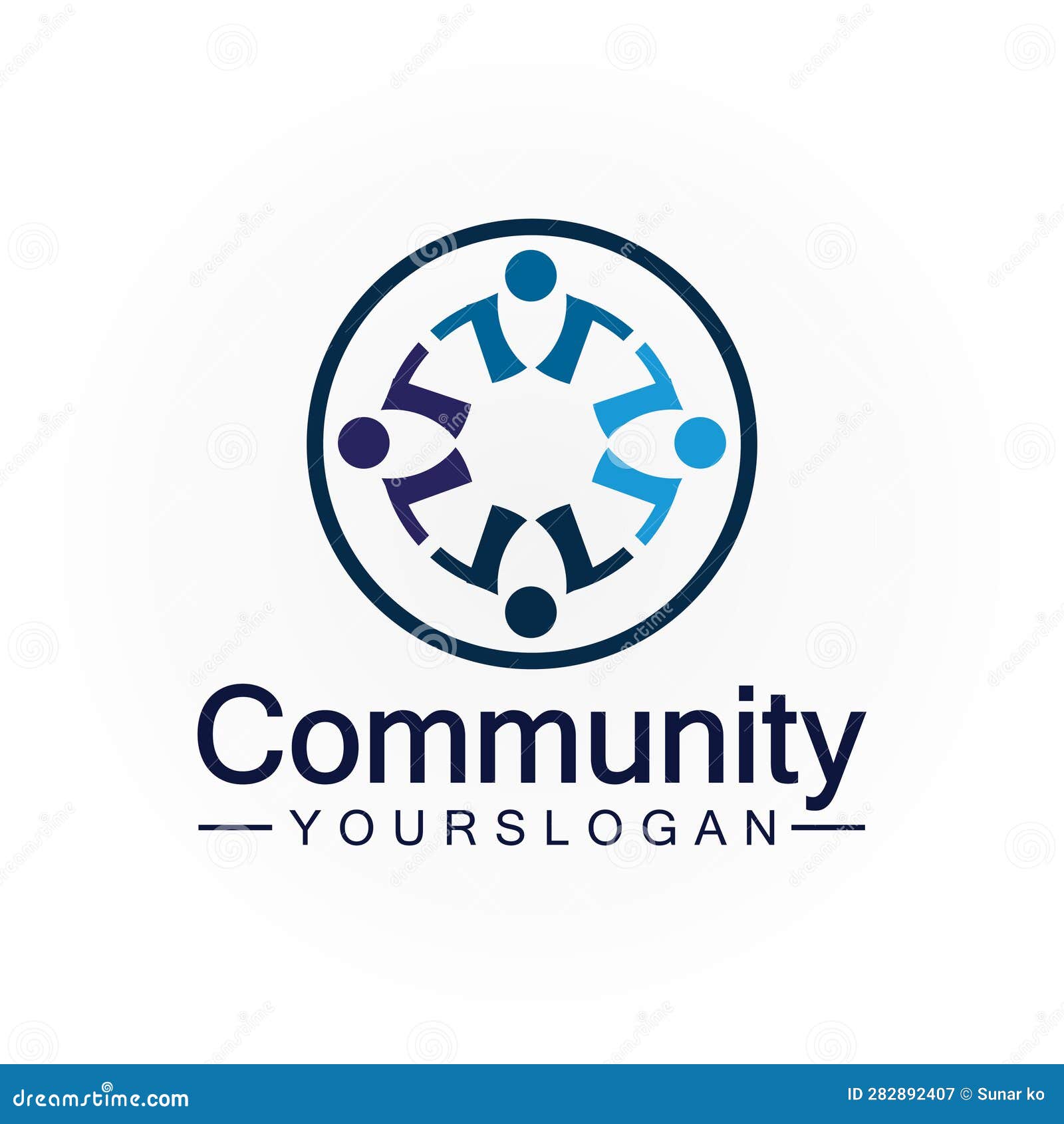 Community Logo Design Template for Teams or Groups.network and Social ...