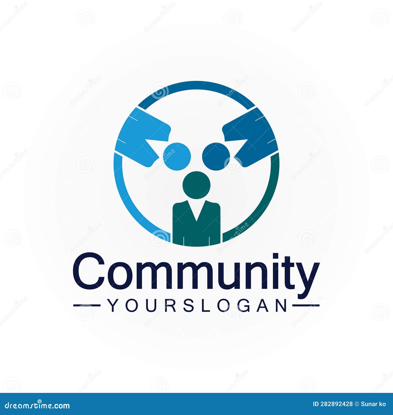 Community Logo Design Template for Teams or Groups.network and Social ...