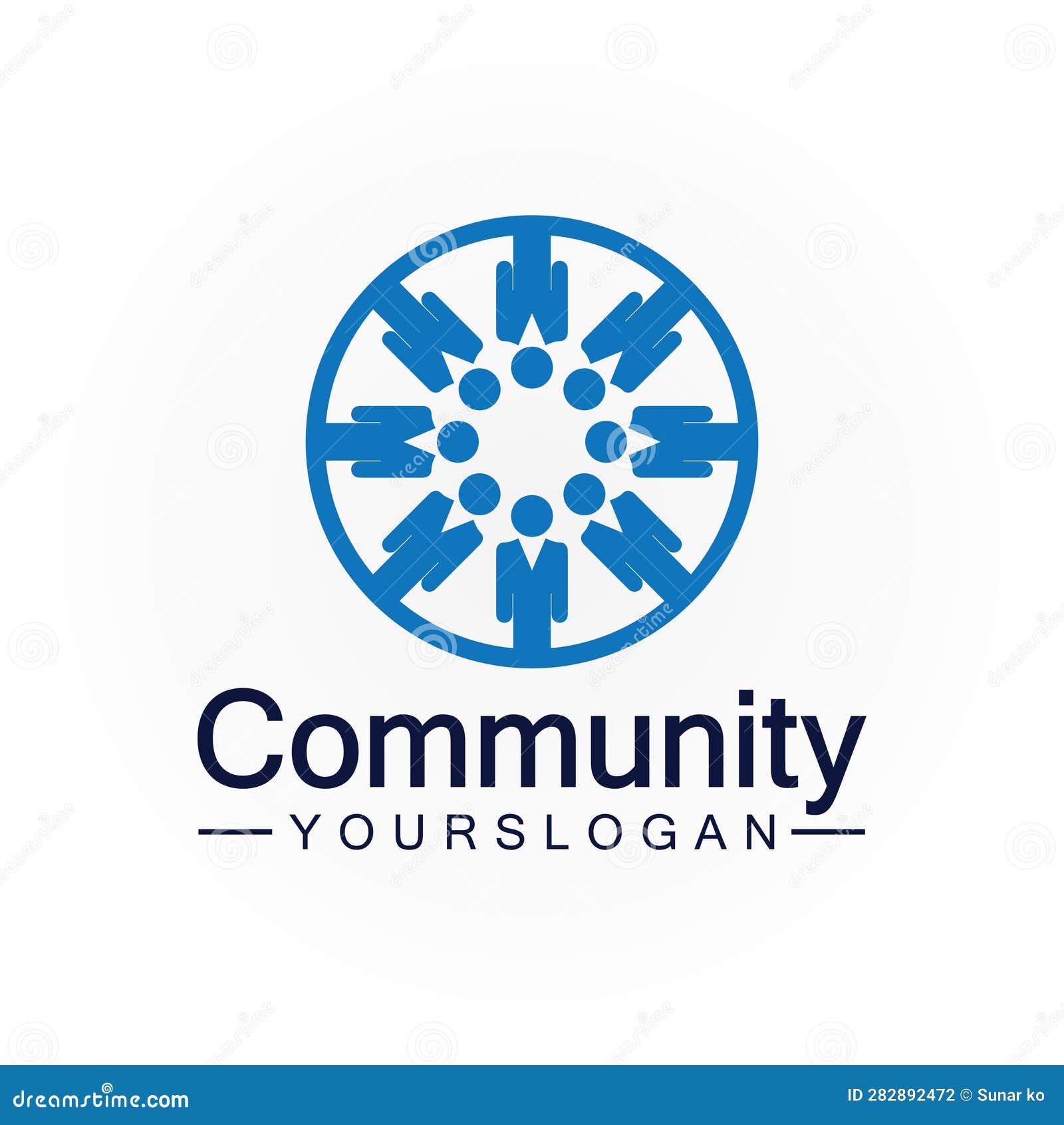 Community Logo Design Template for Teams or Groups.network and Social ...