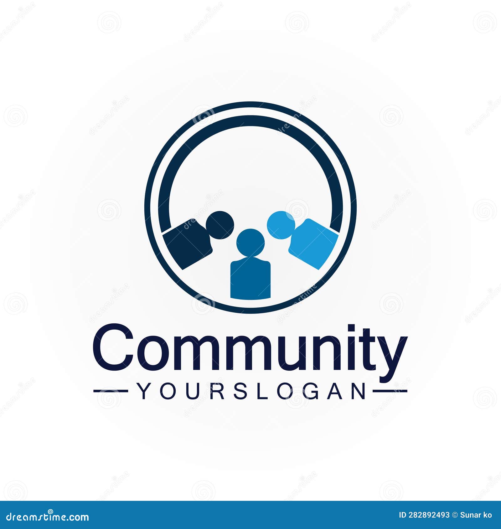 Community Logo Design Template for Teams or Groups.network and Social ...
