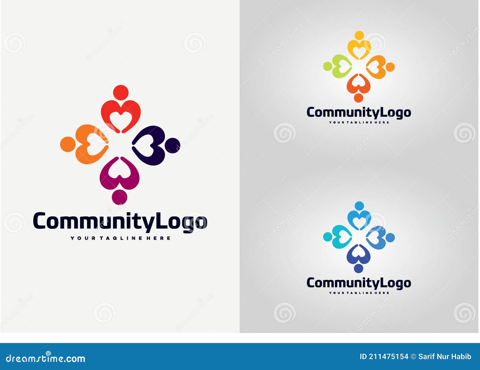 Community Logo Design Template Stock Vector - Illustration of isolated ...