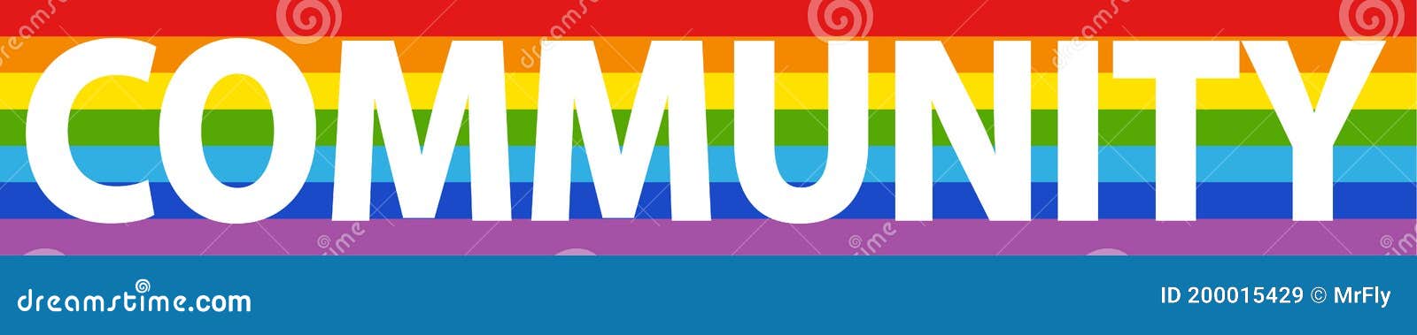 Community Logo Letters, Rainbow, Vector Illustration Stock Vector ...