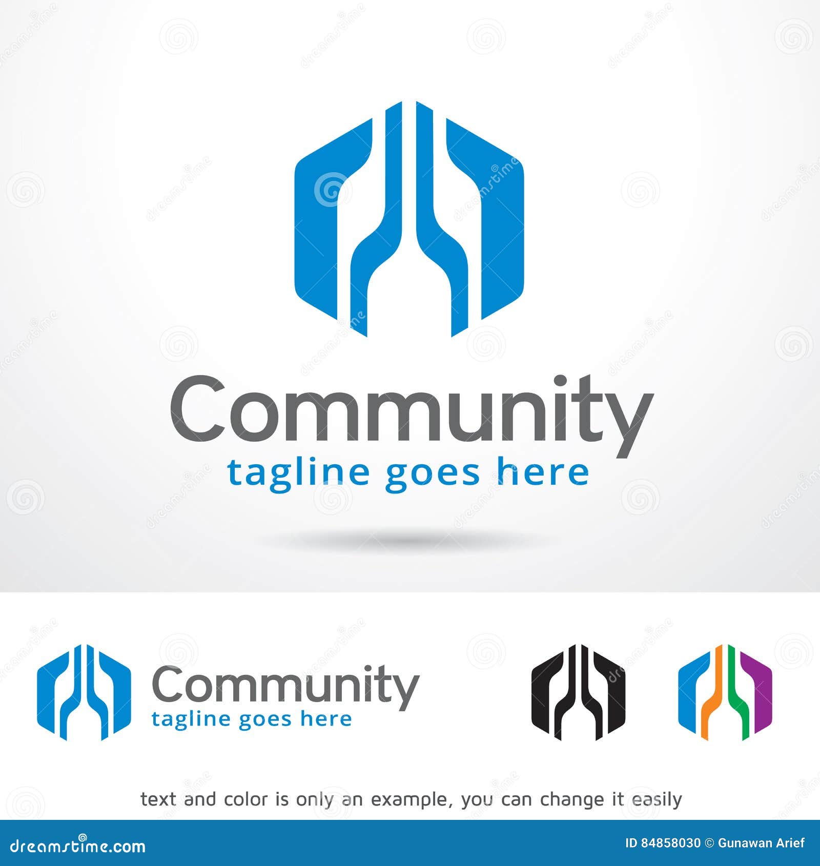 Community Logo Template Design Vector Stock Vector - Illustration of ...