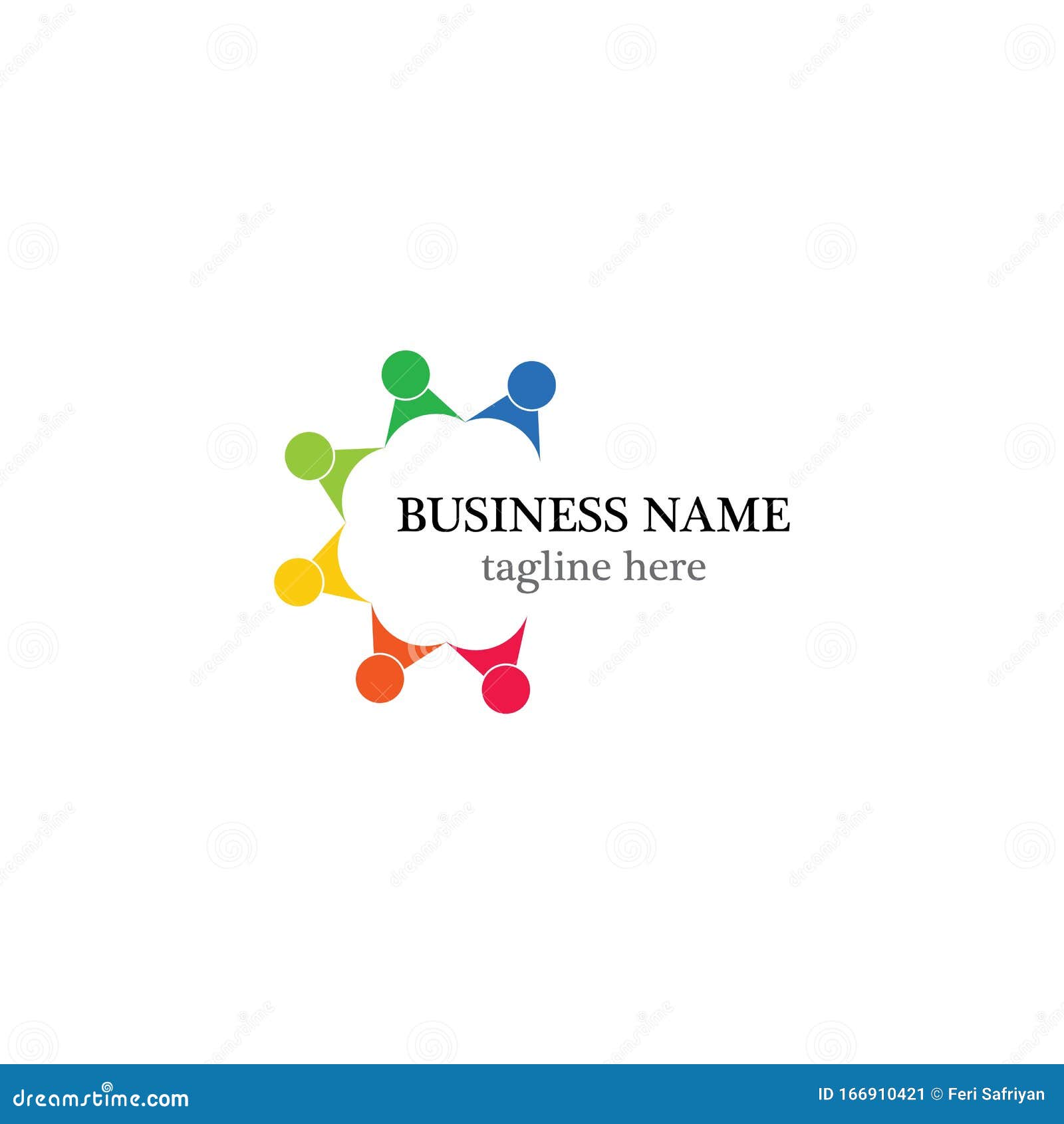 Community logo template stock vector. Illustration of branding - 166910421