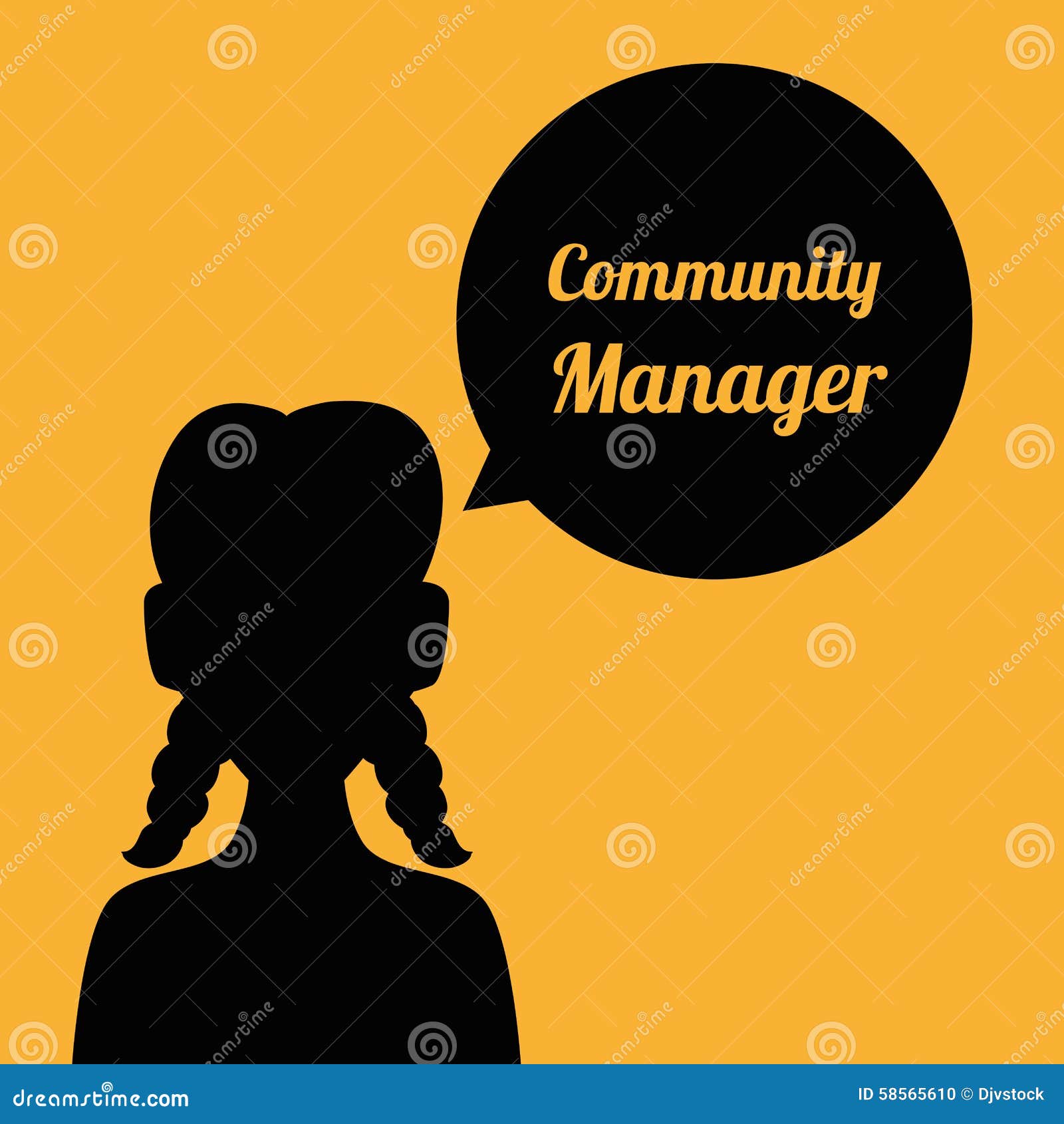 Community Manager design stock vector. Illustration of computing - 58565610