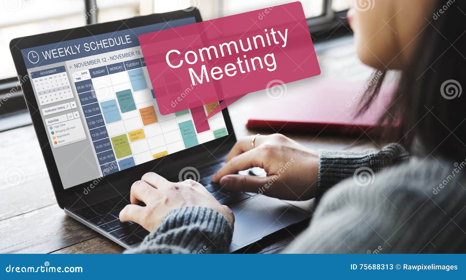 Community Meeting Connection Diversity Unity Concept Stock Image ...