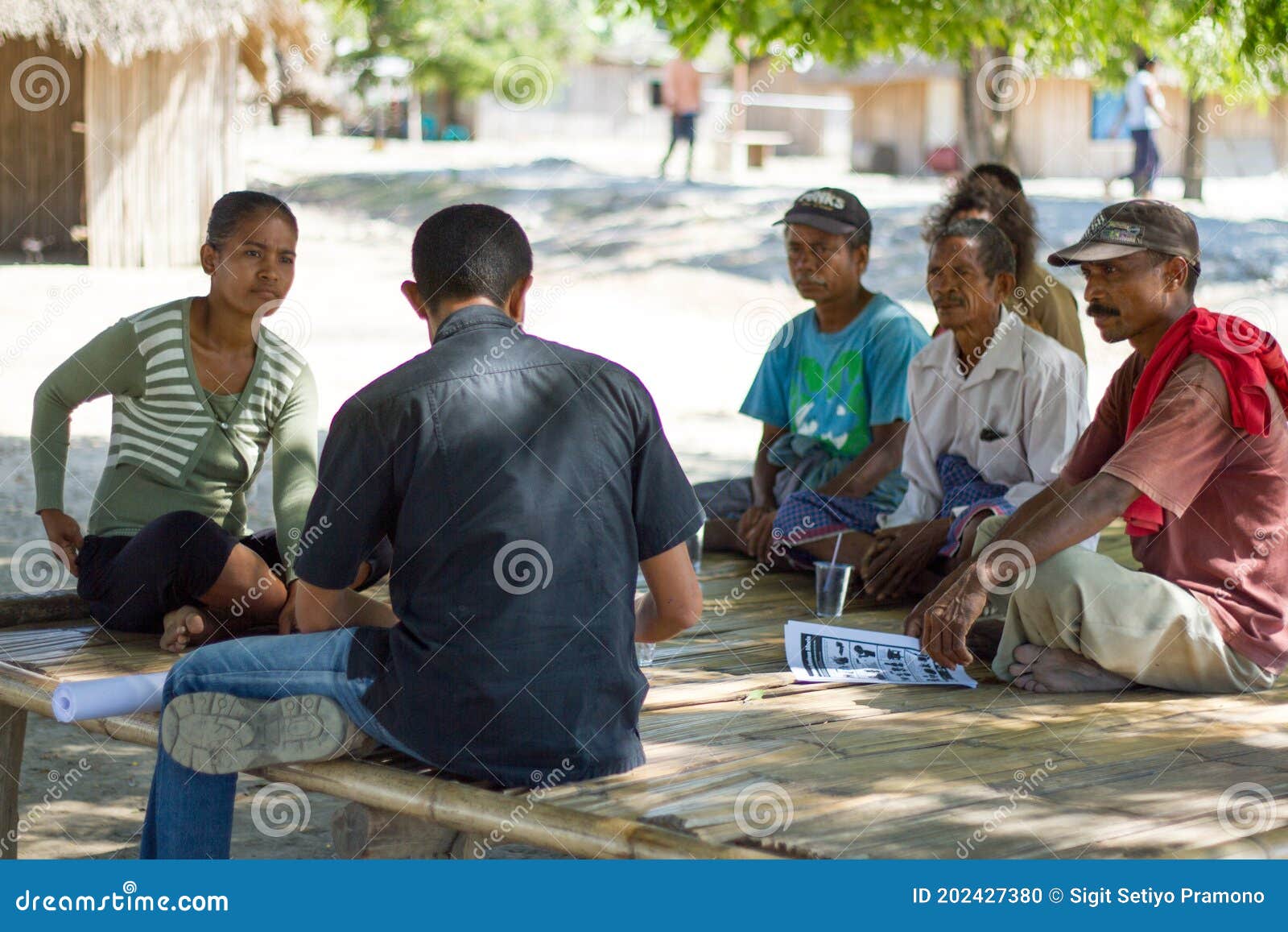 A Community Meeting about Hygiene at Village Levels in Cova Lima Timor ...