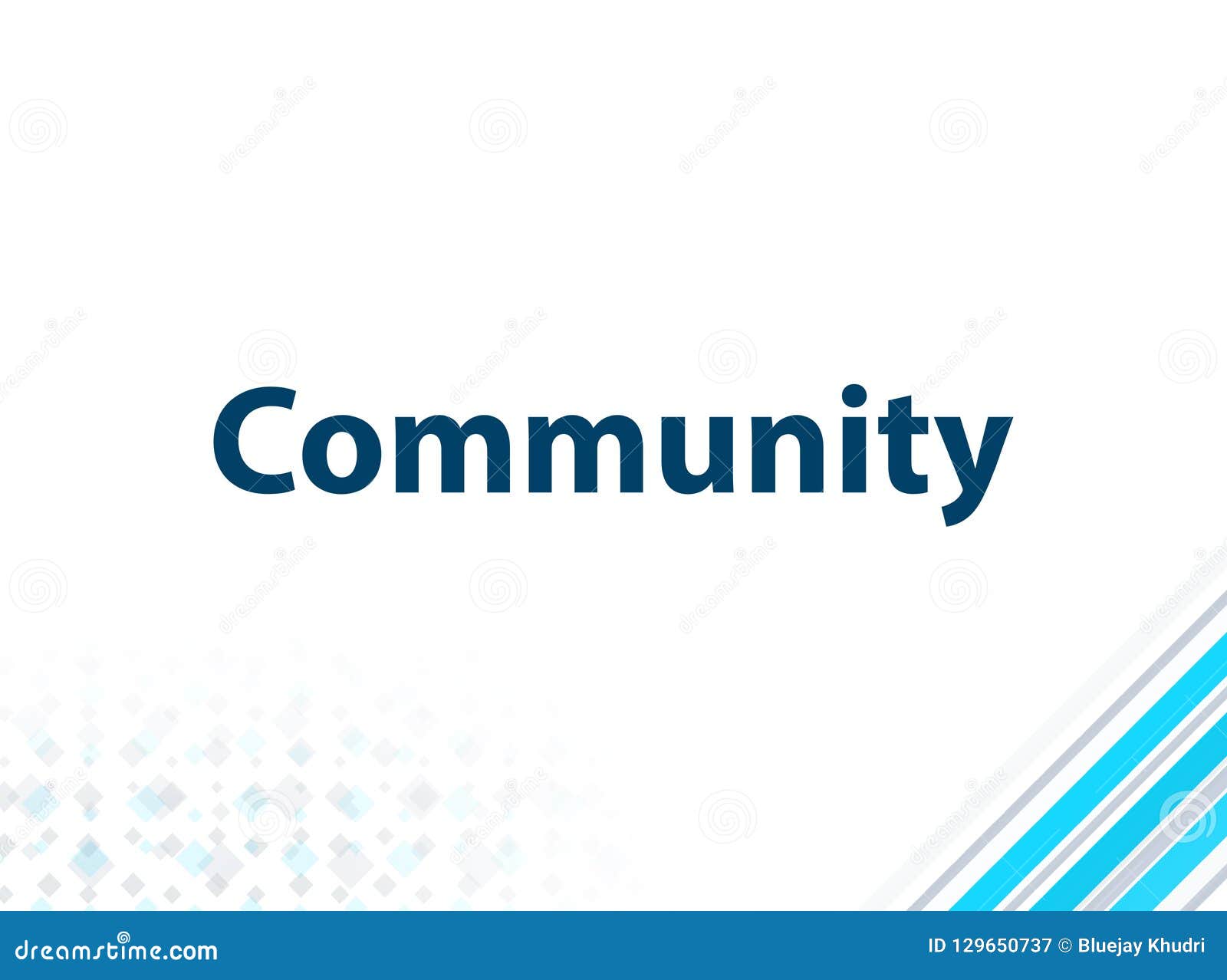 Community Modern Flat Design Blue Abstract Background Stock ...