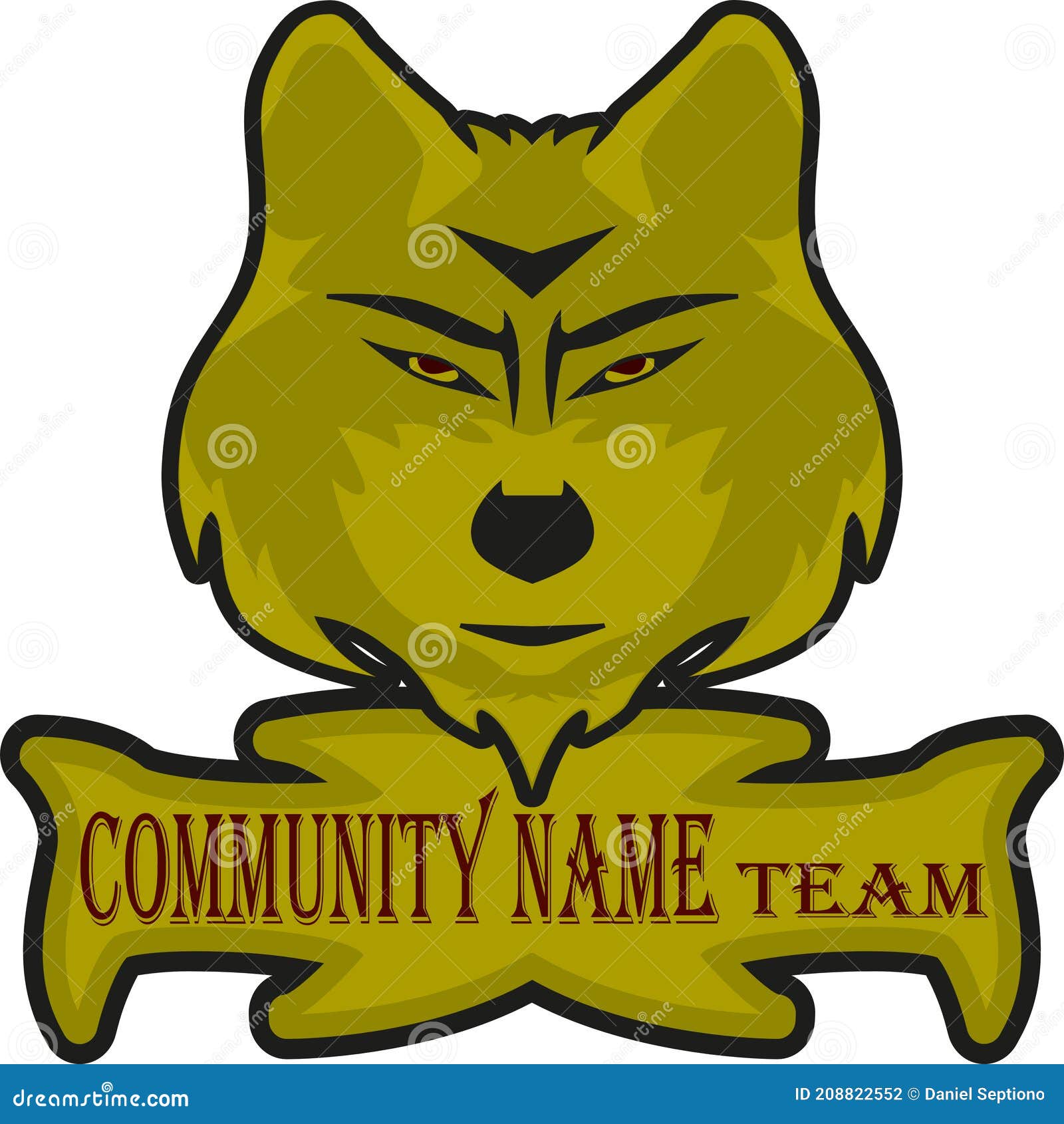 Community name team stock vector. Illustration of mammal - 208822552
