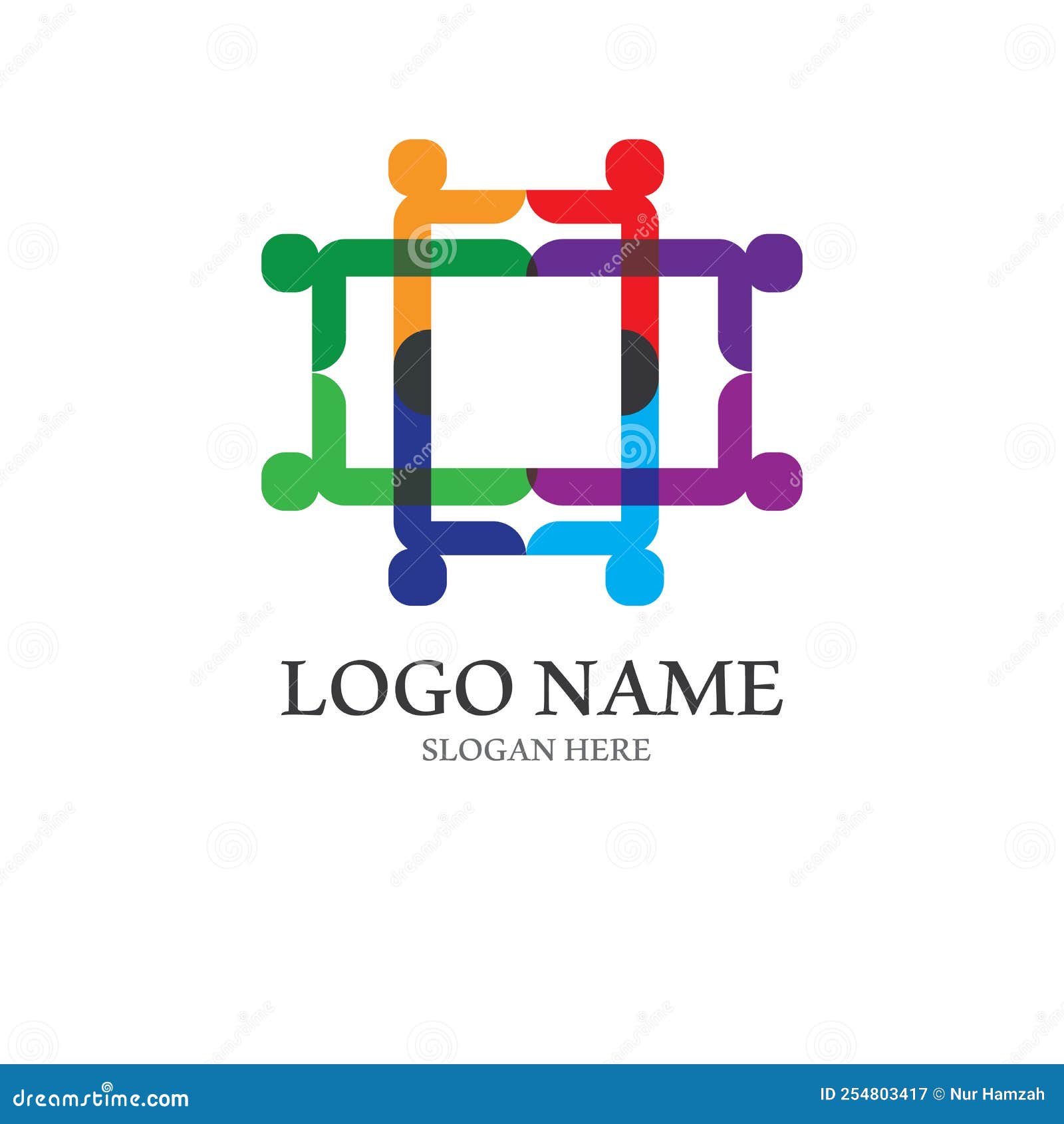 Community, Network and Social Icon Stock Vector - Illustration of ...