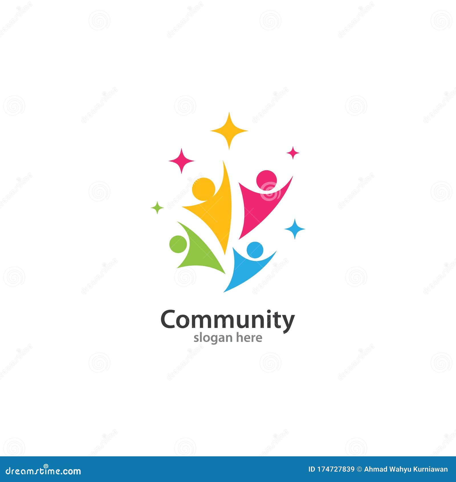 Community, Network and Social Logo Stock Vector - Illustration of ...