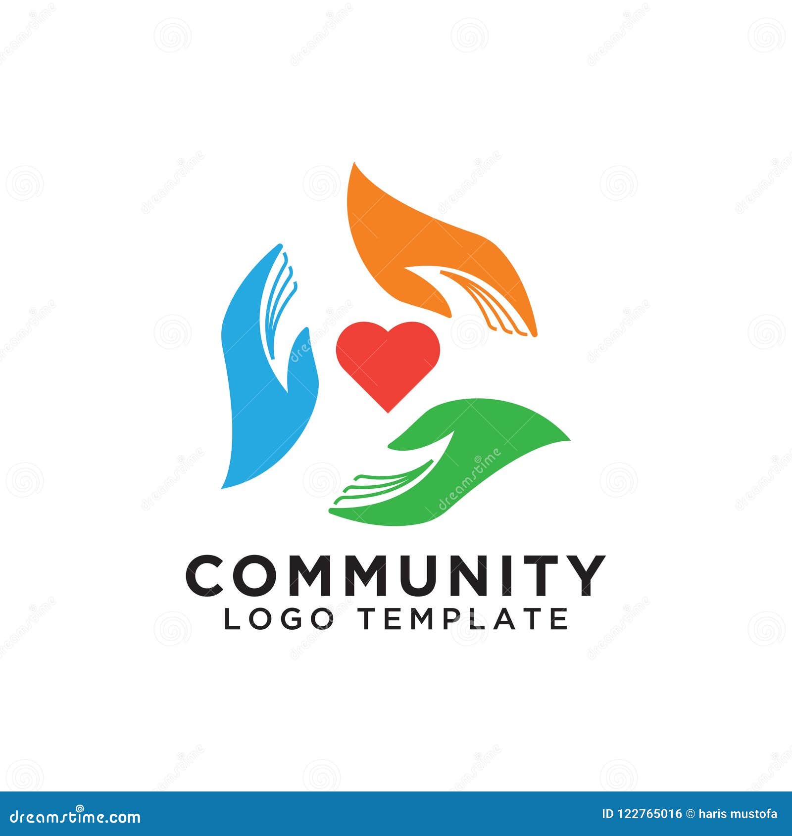 Community Organization Logo Design Template Stock Vector - Illustration ...