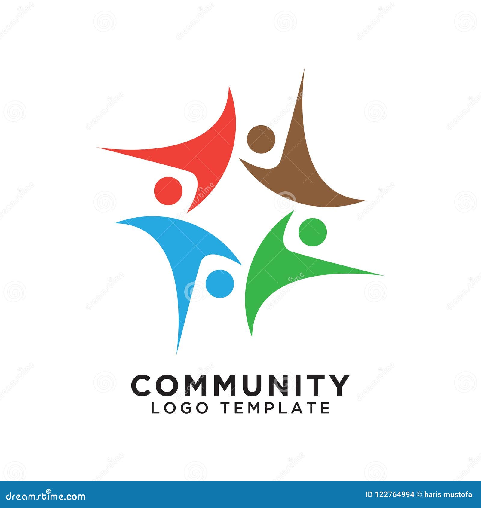 Community Organization Logo Design Template Stock Vector - Illustration ...