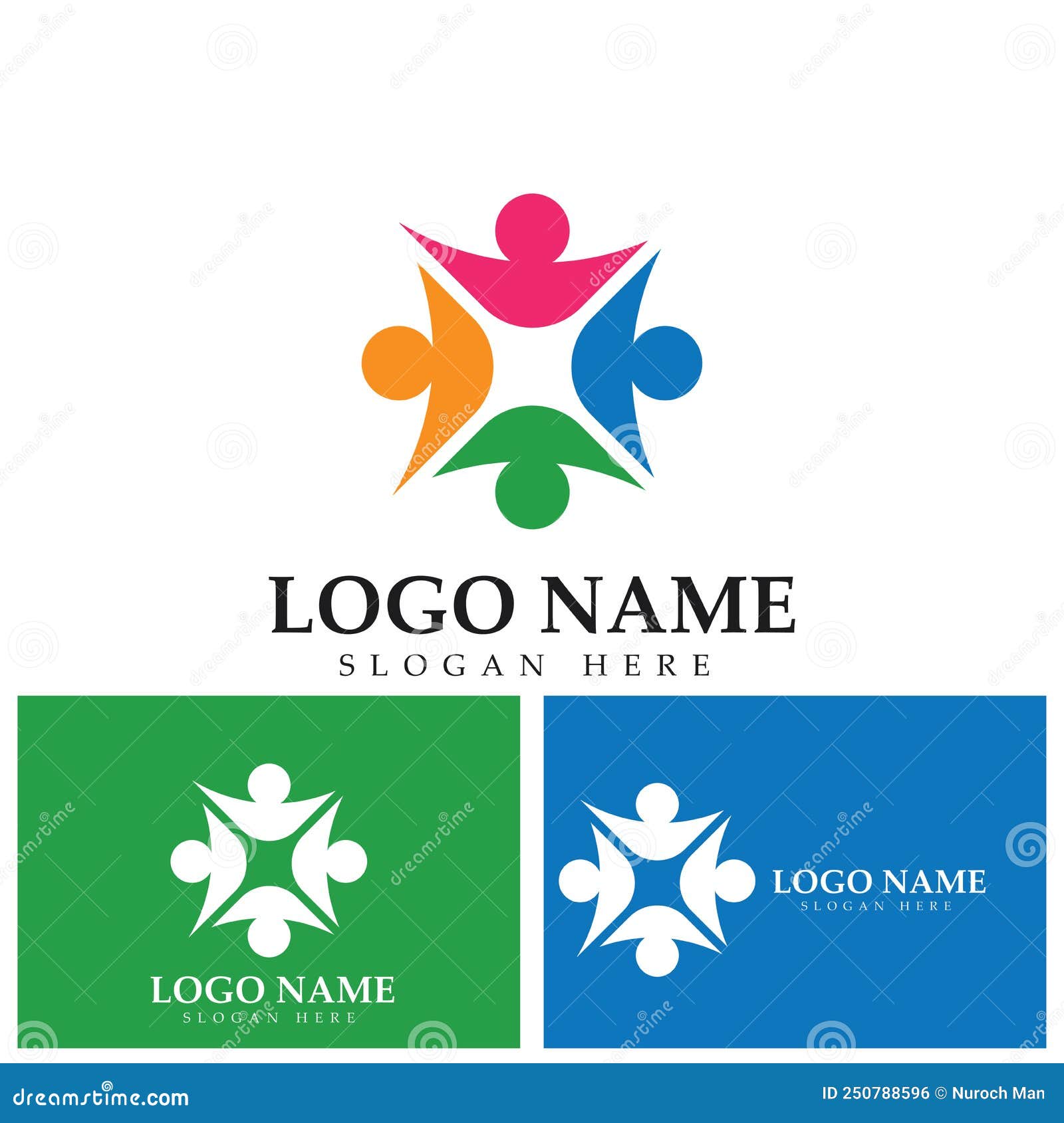 Community People Care Logo Template Vector. Stock Vector - Illustration ...